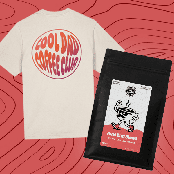 New Dad Bundle | 250g Coffee & Heavy T Shirt - Cool Dad Coffee Club
